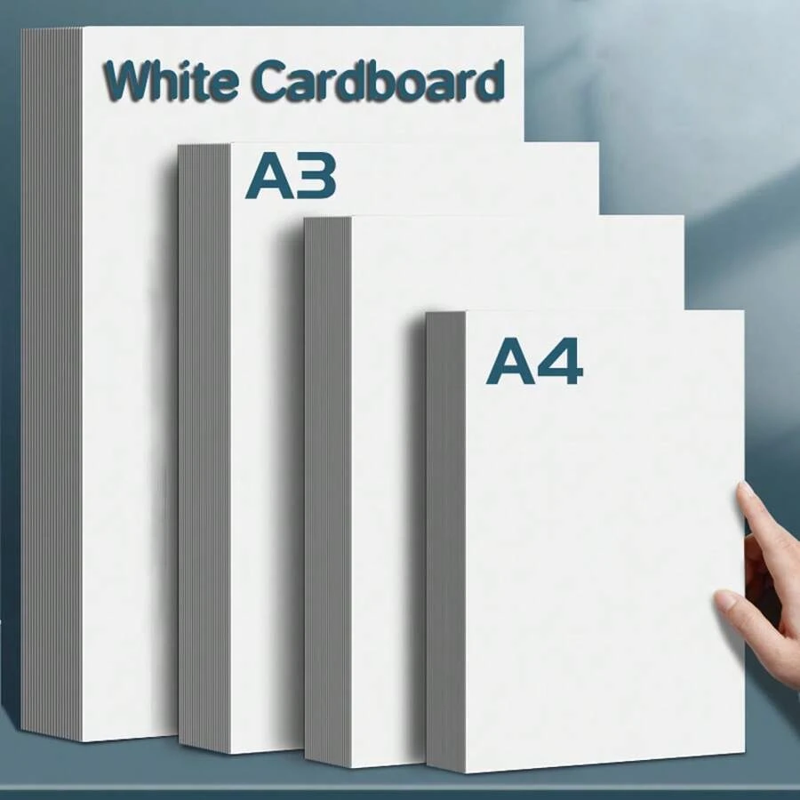 20 Sheets A4 White Cardboard, Hard Cardboard, White Cardboard, A3 Paper ...