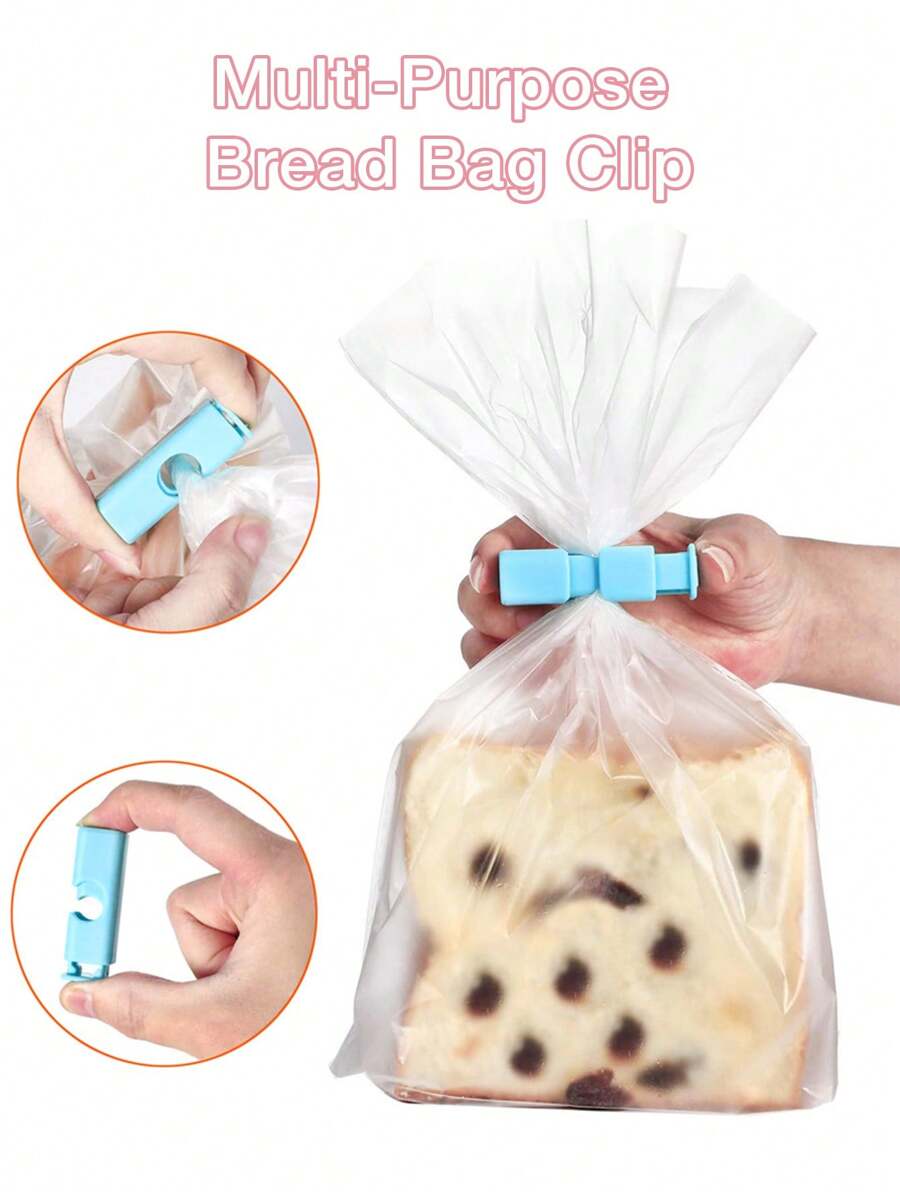 4 Pcs Bread Bag Clips Value Set Grade Food Bag Squeeze Clips Food Fruit ...