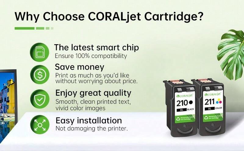 CORALjet Coraljet PG-545XL CL-546XL Compatible With Canon Printer ...