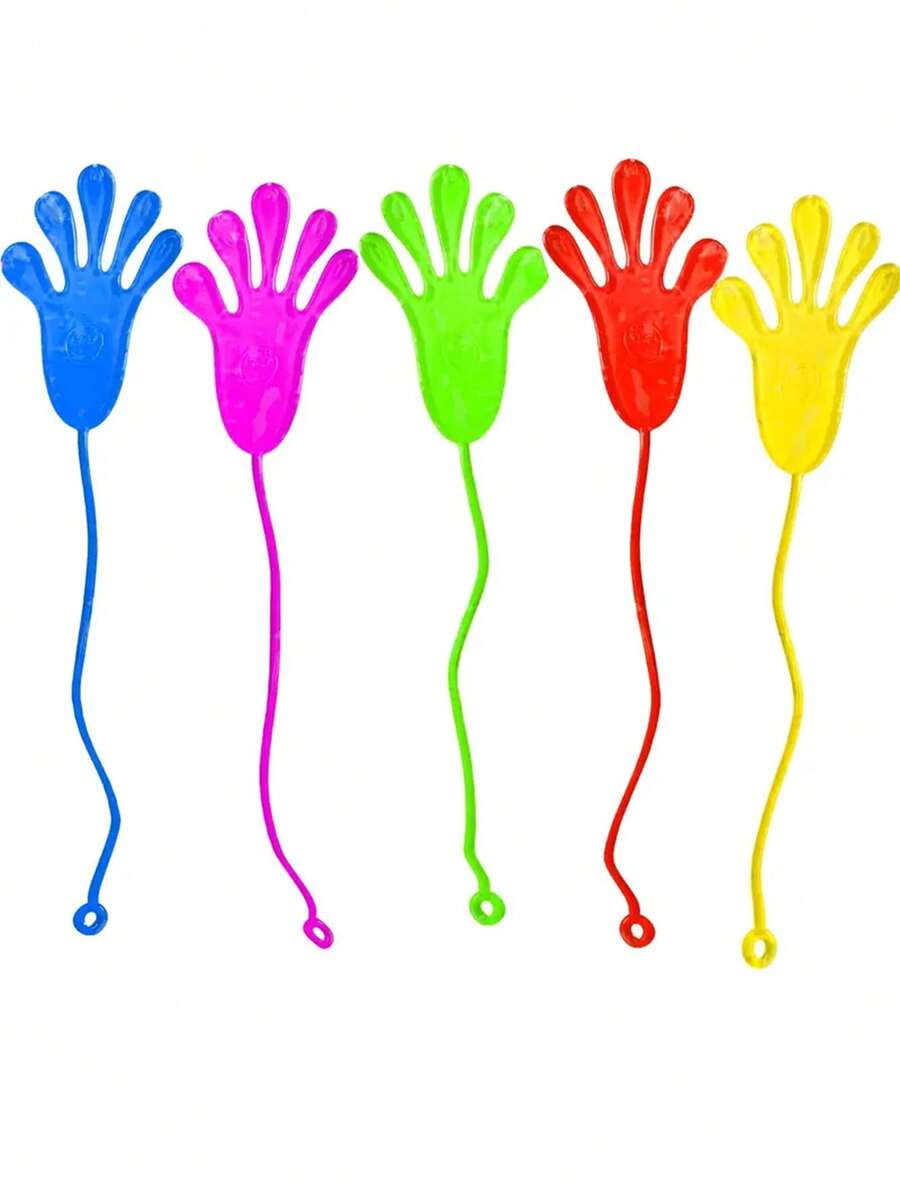 18pc Giggle-Inducing Wacky Sticky Hands - 2 Stretchy Fun For Party ...