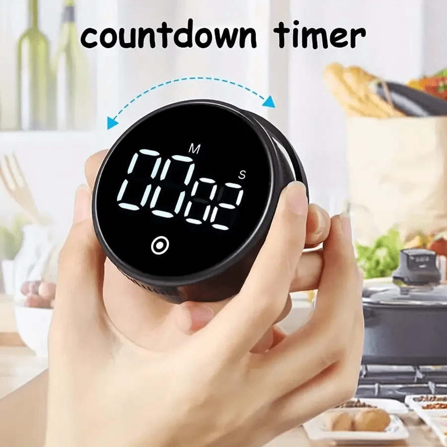 1pc Multi Function Electronic Timer Magnetic Digital Timers Big Lcd Display Countdown Timer