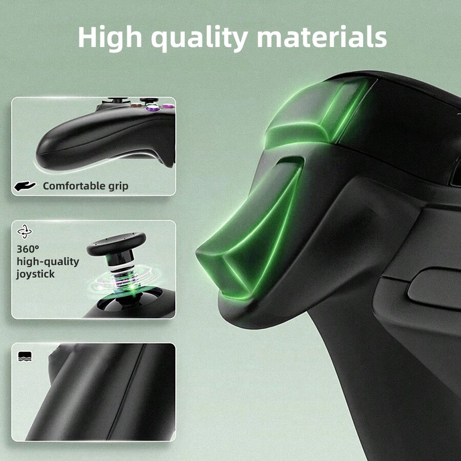 X360 Controller, USB Wired Gamepad Joystick With Improved Dual ...