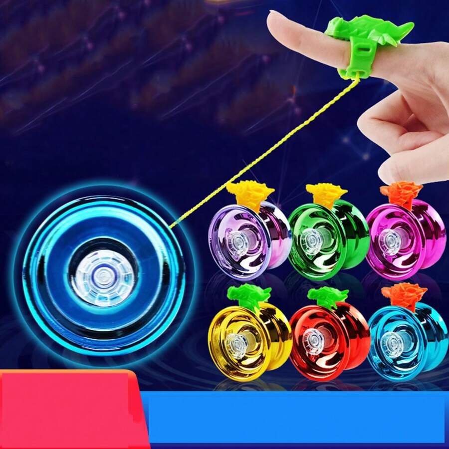 1pc Metal Alloy Spinning Top Yo-Yo Toy Set, Hand-Painted With Minor ...