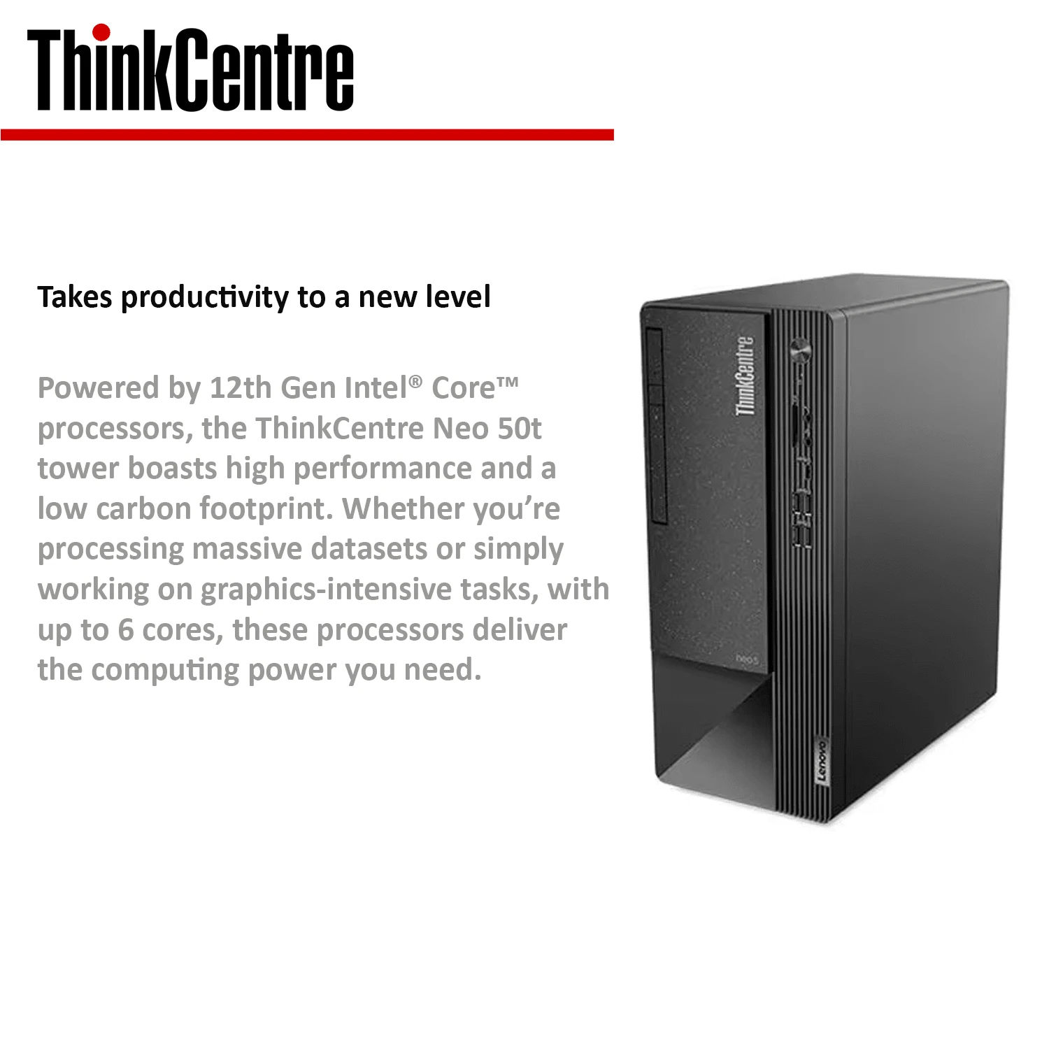 lenovo LENOVO ThinkCentre Neo 50t Gen 3 Tower Desktop, Intel Core I5 ...