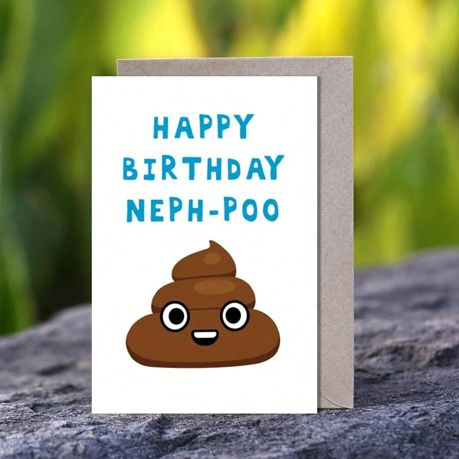 One Funny Creative Birthday Card Funny Nephew Birthday Card, Cheeky ...