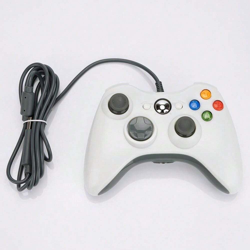 X360 Controller, USB Wired Gamepad Joystick With Improved Dual ...