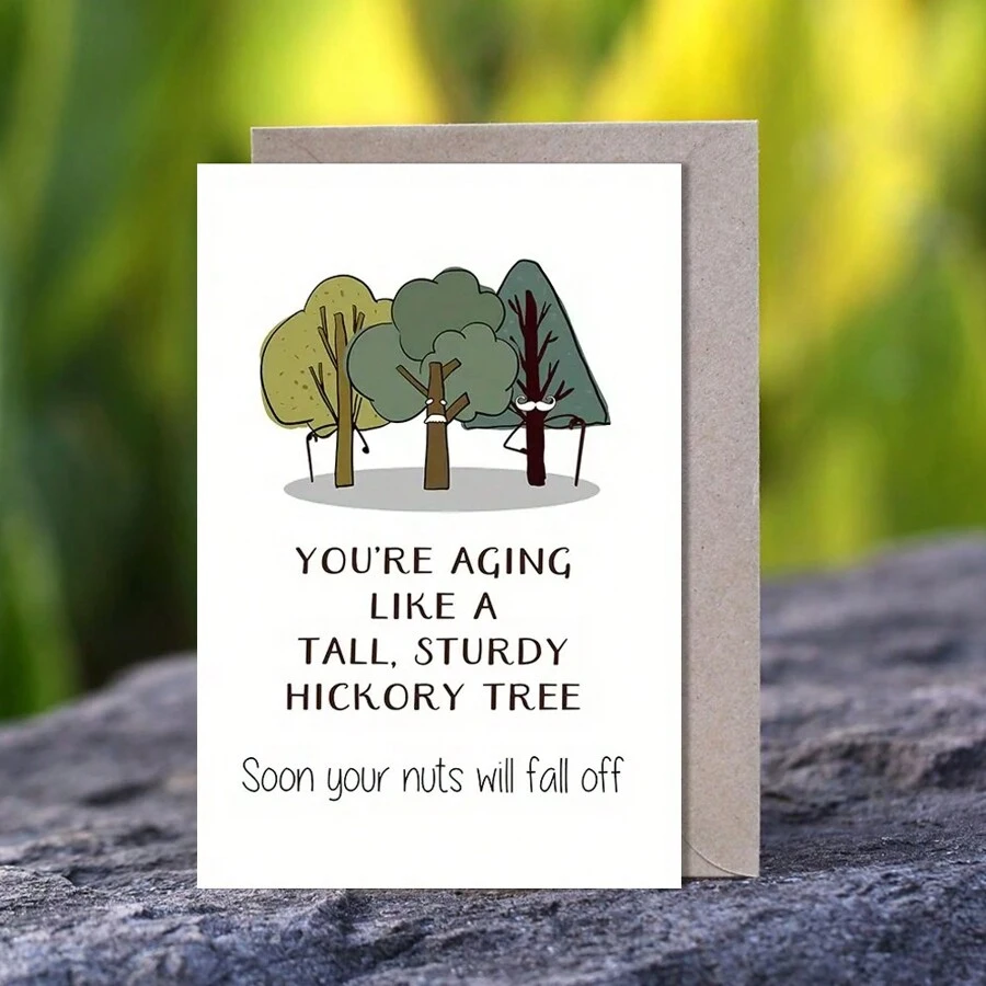 1pc, Funny And Creative Birthday Card Funny Birthday Card For Man, Rude ...