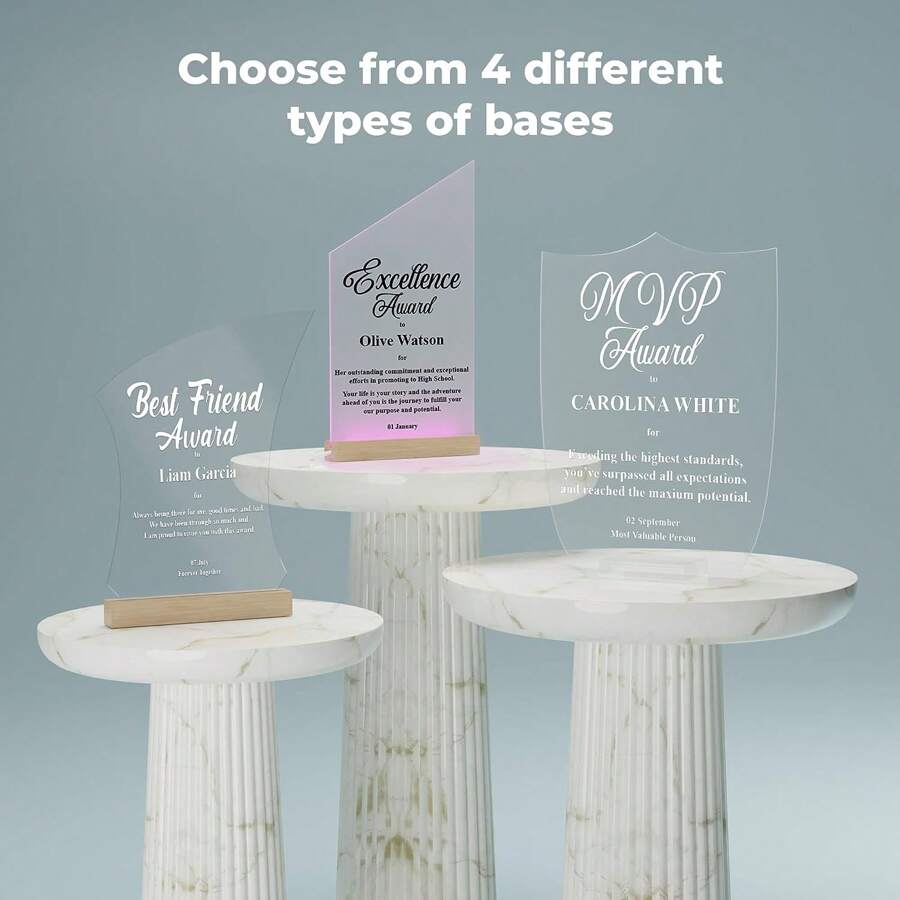 Personalized Acrylic Trophy Award For Activities I Custom Trophy Plaque ...