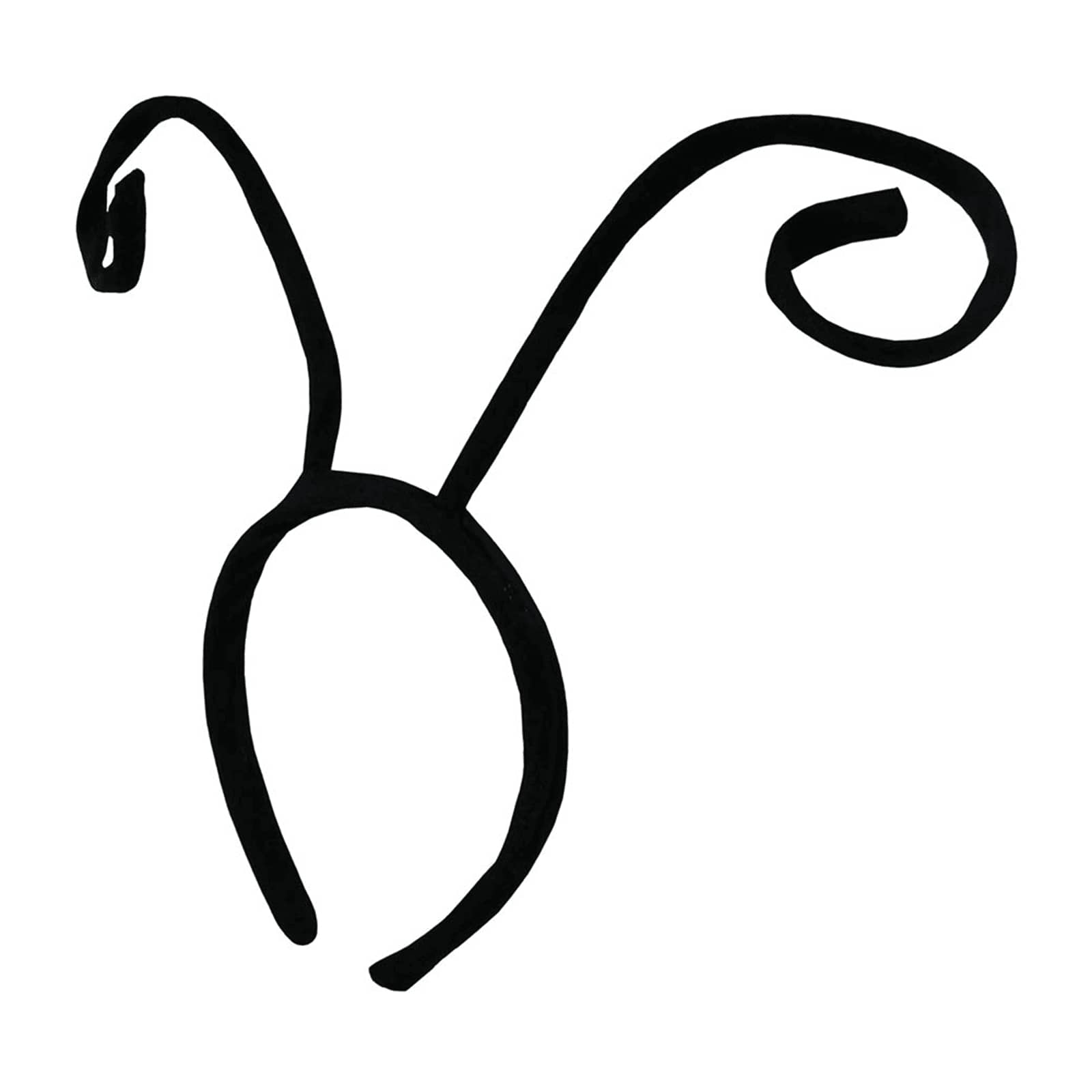 1pc Black Velvet Worm Antennae Headband | Ladybug Bee Insect Headband ...
