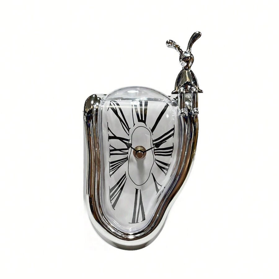 Surreal Melting Clock Silent Melted Wall Clock Salvador Dali Style Wall ...