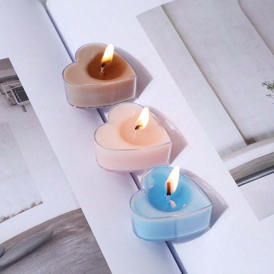 4pcs Scented Candles, Creative Heart-Shaped Expression Aromatherapy ...