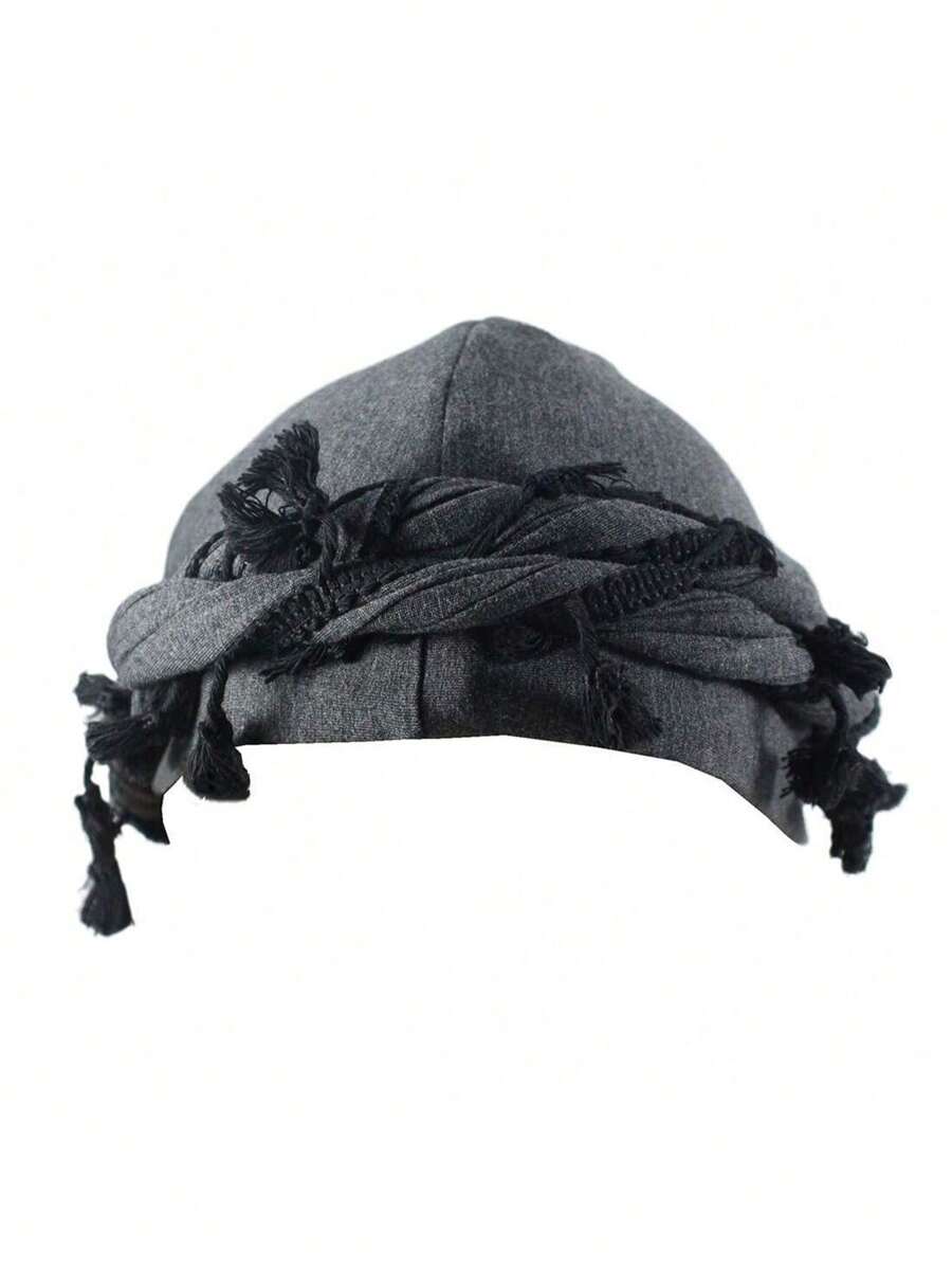 Satin Lining Turban With Tassels For Women Halloween | SHEIN USA