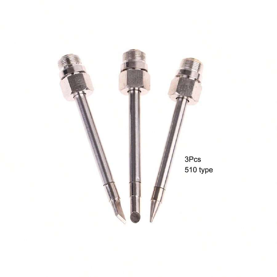 3pcs 510 Interface Soldering Iron Head Mini Portable Soldering Iron Tip ...