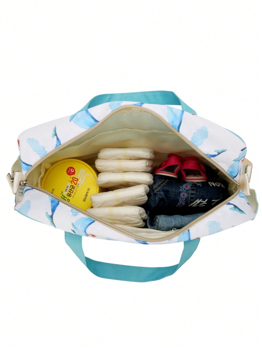 1pc One Shoulder Mom Bag, Large-Capacity Diaper Bag, Fashionable And ...