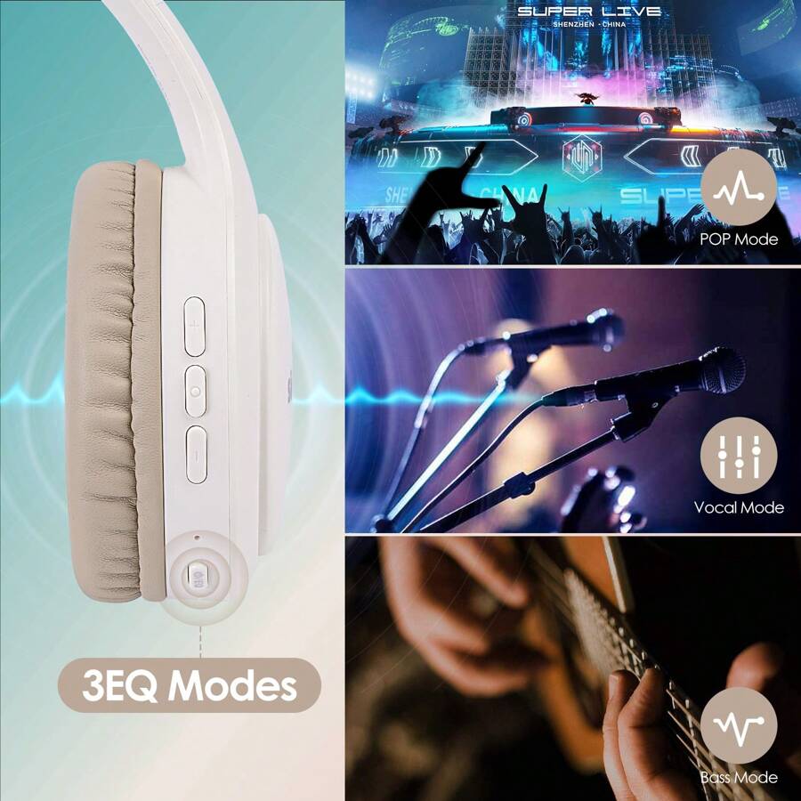 siindoo Siindoo Over-Ear Foldable Wireless Bluetooth Headphones With 3 ...