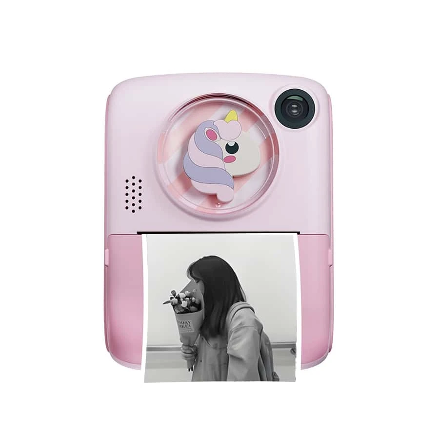 Instant Digital Camera Mini Cute Cartoon Hi-Res Thermal Printer Cam ...