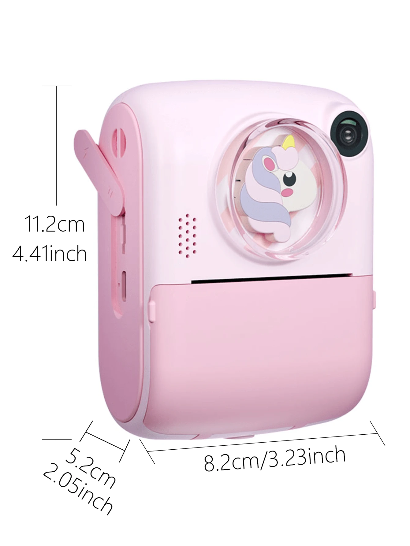 Instant Digital Camera Mini Cute Cartoon Hi-Res Thermal Printer Cam ...