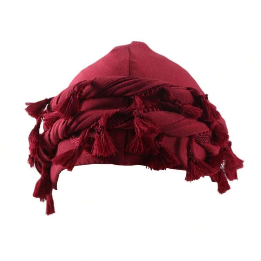 Satin Lining Turban With Tassels For Women Halloween | SHEIN USA