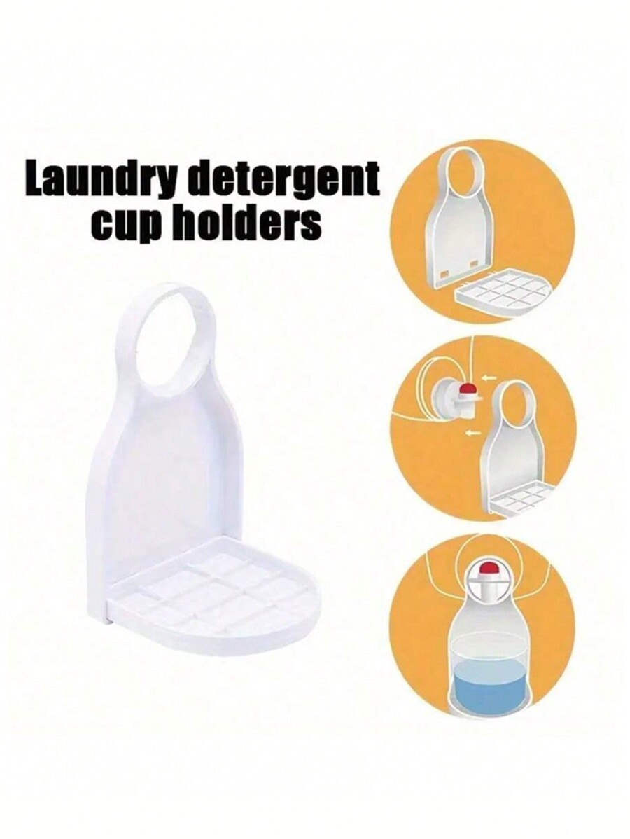 1pc Laundry Detergent Cup Holder, Portable Leakproof Laundry Collector ...