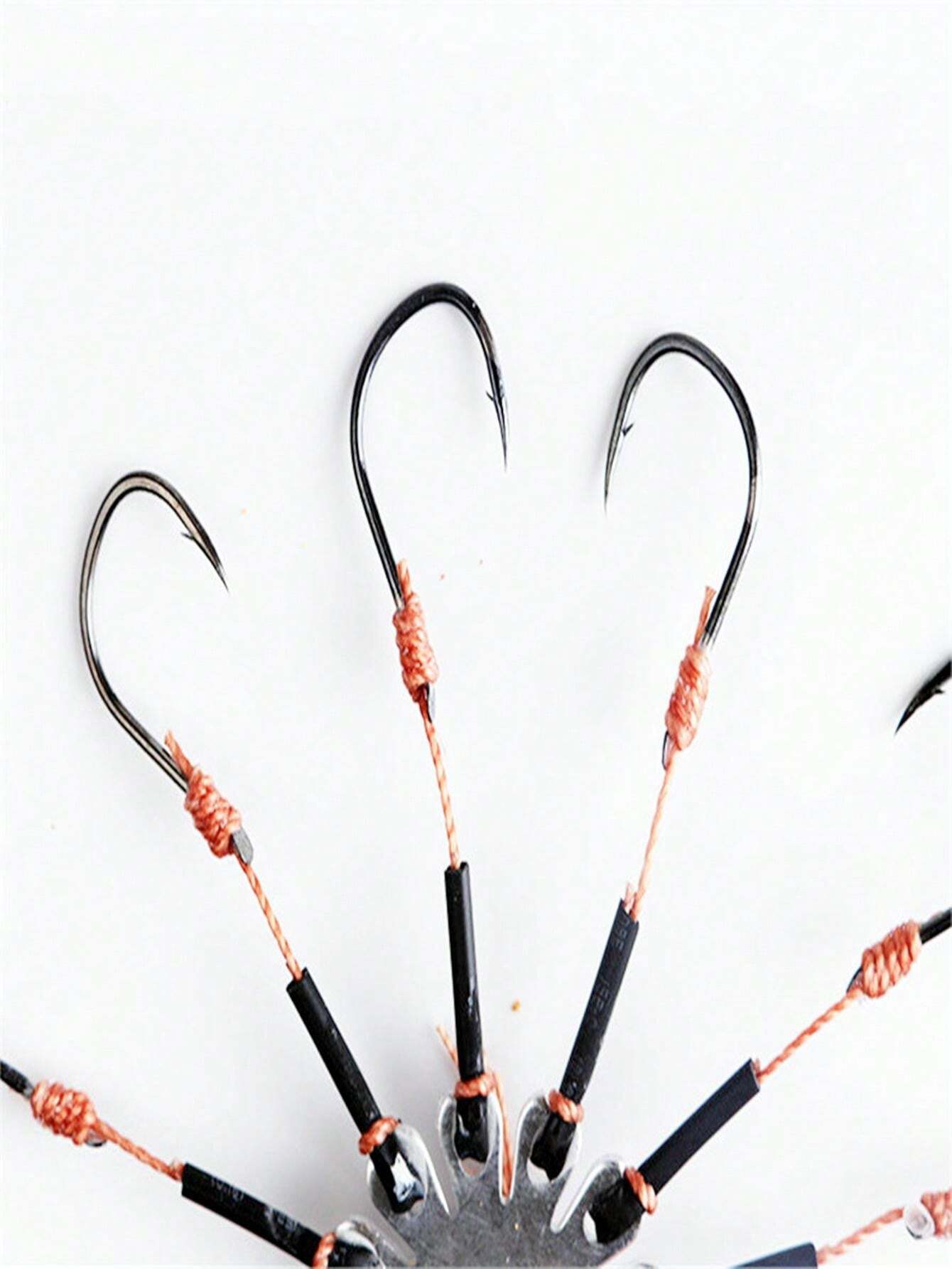 1 Bag 1pc 12-Barb Flipping Hook With Anti-Winding Device Explosive Hook ...