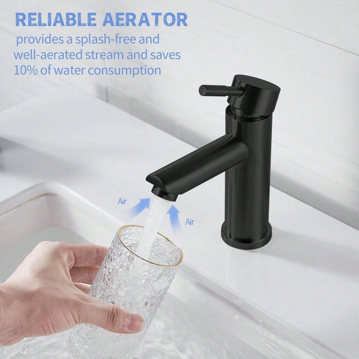 1 PC Classic 304 Stainless Steel Single Cold Water Faucet - Bathroom ...