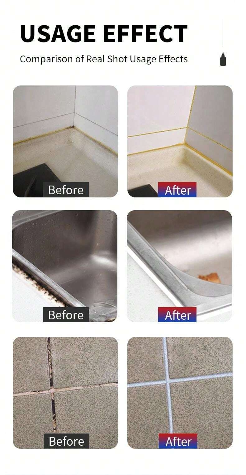 1 Bottle,Waterproof Tile Gap Repair Filler, Home Waterproof Tile Gap ...