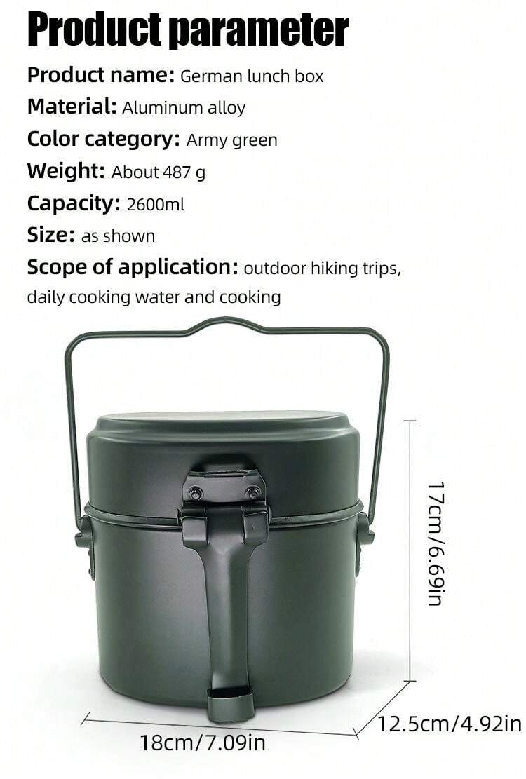 1set German Style WWII Mess Tin Vintage Outdoor Multi-Functional ...