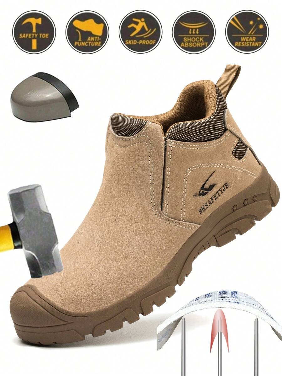 Men's Safety Shoes, Spark-Proof Insulated Welding Shoes, Crush-Proof ...