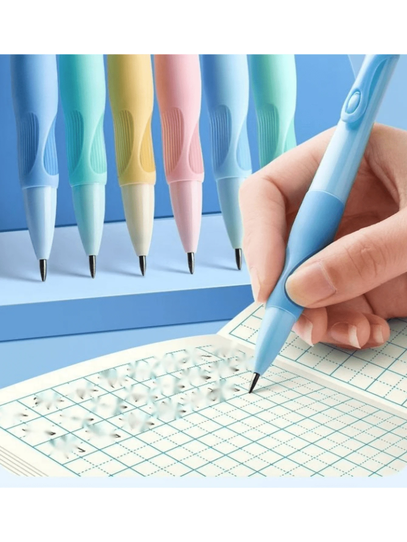 Dolphin-Shaped Auto Pencil, 2.0mm Thick Lead, Easy To Correct Grip ...