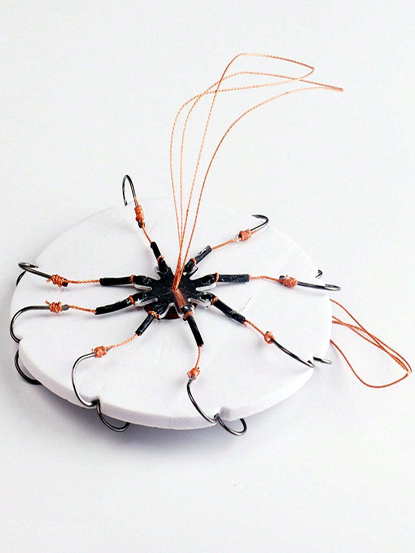 1 Bag 1pc 12-Barb Flipping Hook With Anti-Winding Device Explosive Hook ...