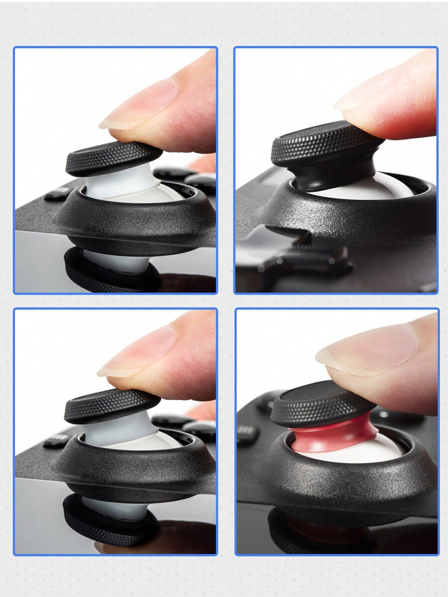 24pcs/Set Silicone Joystick Grip Cover, Compatible With SteamDeck/PS5/PS4/Switch/Xbox, Gamepad ...