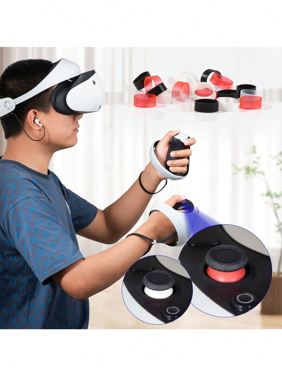 24pcs/Set Silicone Joystick Grip Cover, Compatible With SteamDeck/PS5 ...