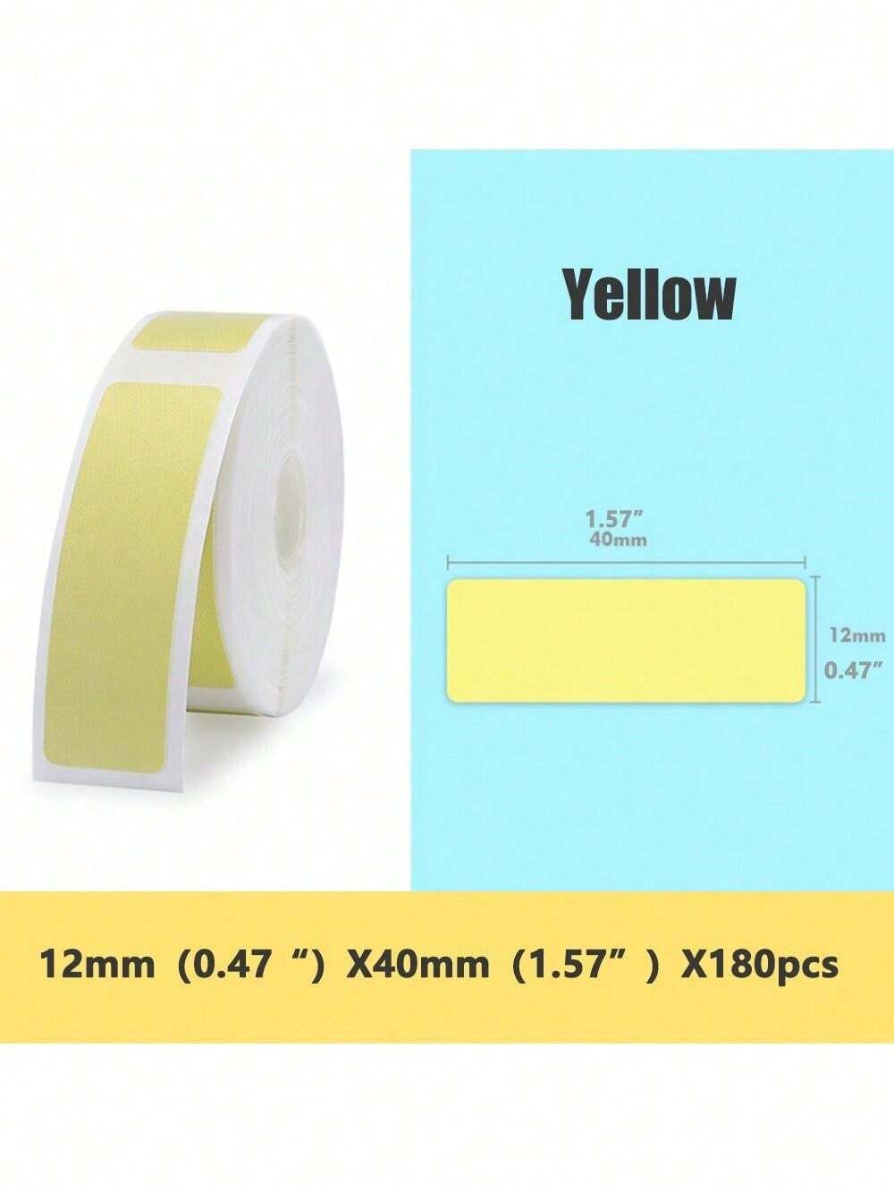 3 Rolls Multiple Sizes P15 Label Stickers, 15*30mm & 12*40mm White ...