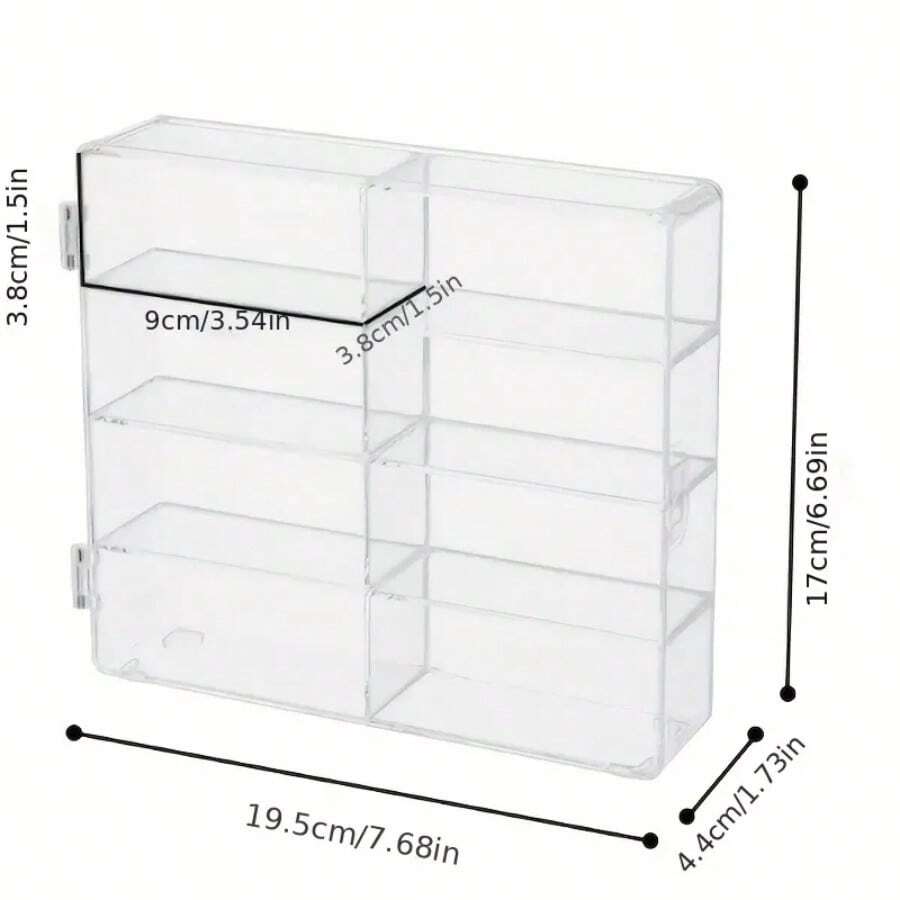 1pc Clear Acrylic Display Case, Multi-Layer 1:8 Scale Diecast Car Model ...