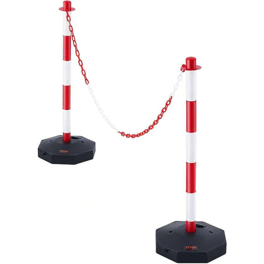 Adjustable Traffic Delineator Post Cones, 2 Pack, Traffic Safety ...