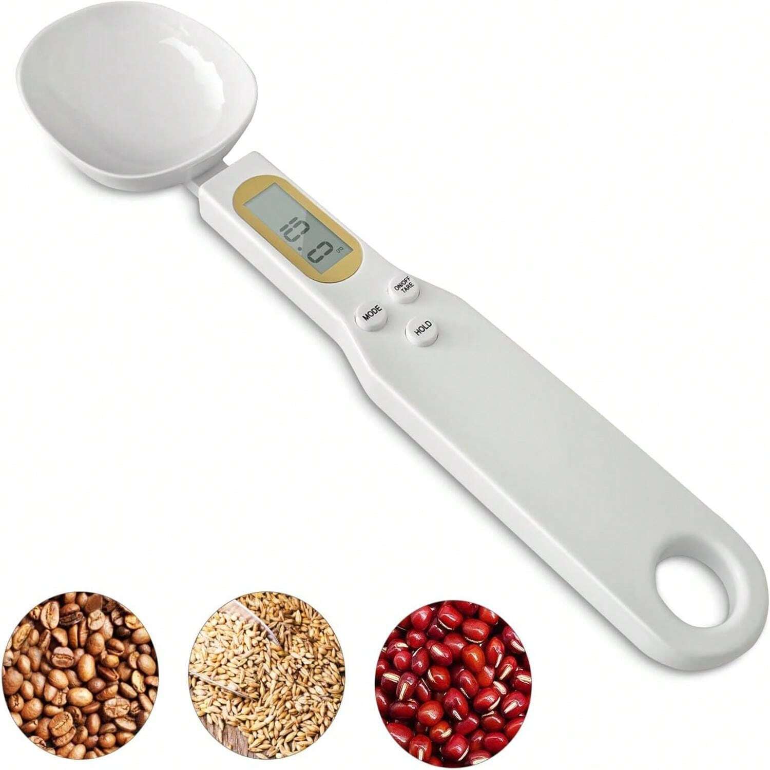 Spoon Scale Digital Weight In Grams, 0.5-500g Kitchen Electronic Weight Spoon Scale, Precise LCD ...