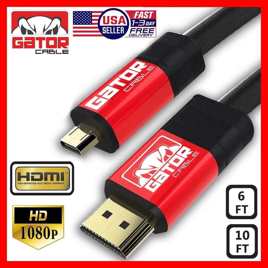 Gator Cable Micro Cable Adapter Converter 4K UHD High Speed HDA To ...