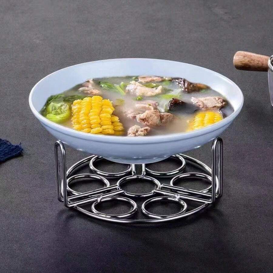 Stainless Steel Egg Steamer Rack, Multi-Functional Kitchen High Foot ...