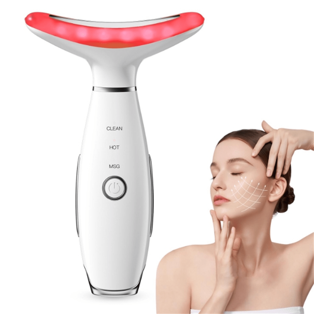 Facial & Neck Beauty Device Neck Lifting Massager With Heat And 3 ...