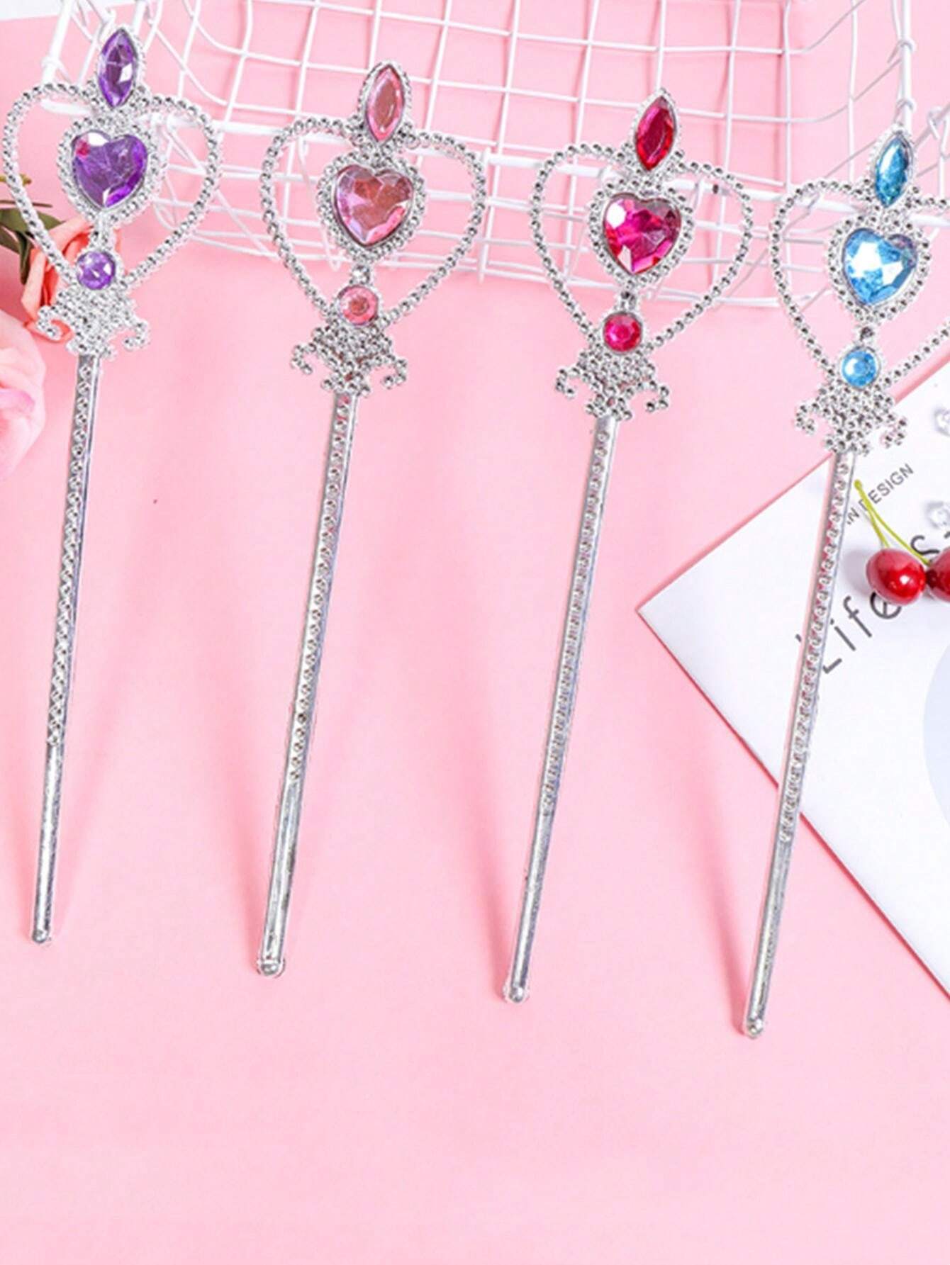 1pc Plastic Princess Crown, Magic Wand And Braid Set (Style, Color And ...