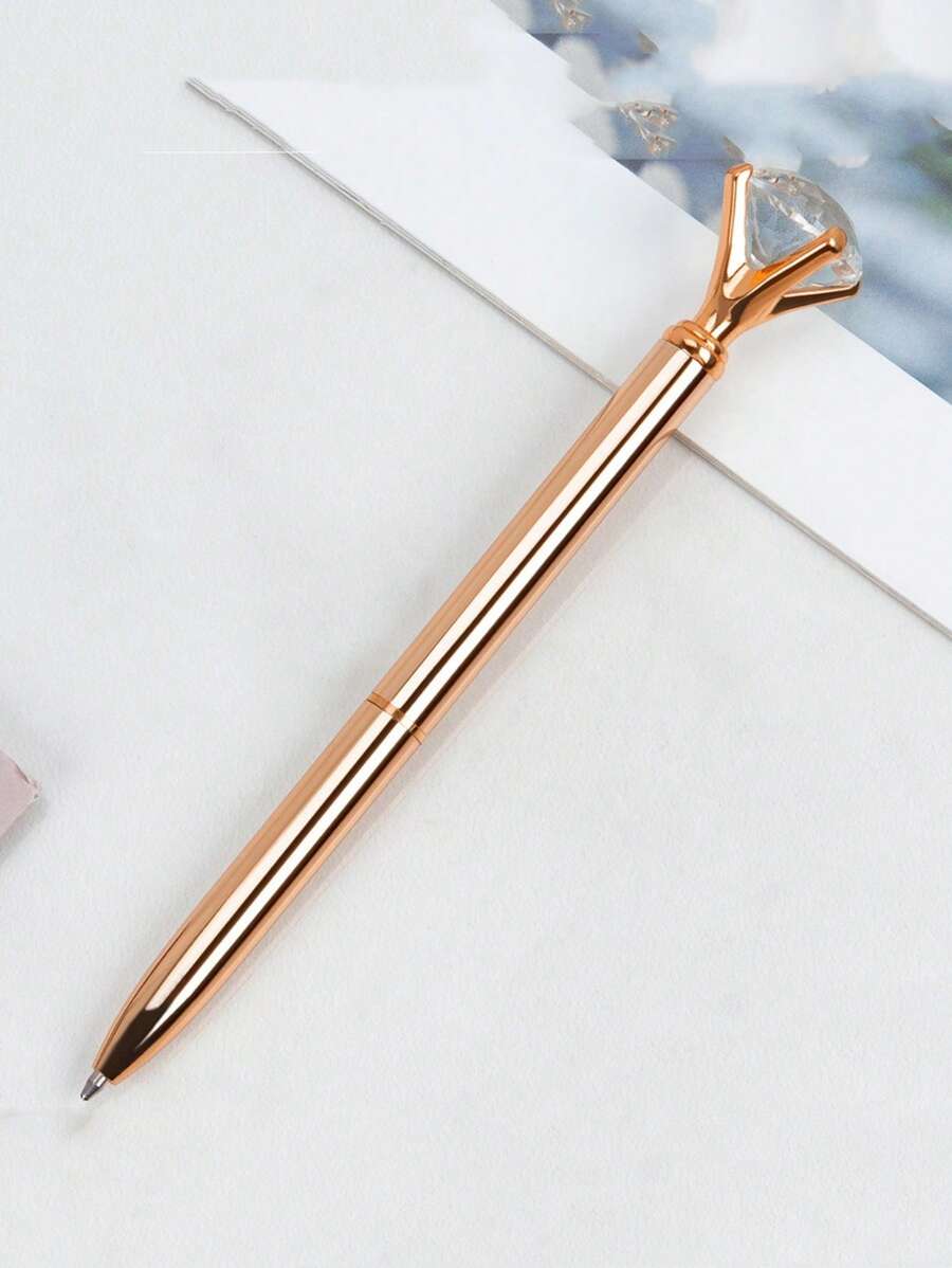 5 Large Diamond Ballpoint Pens Creative Diamond Crystal Head Ballpoint ...