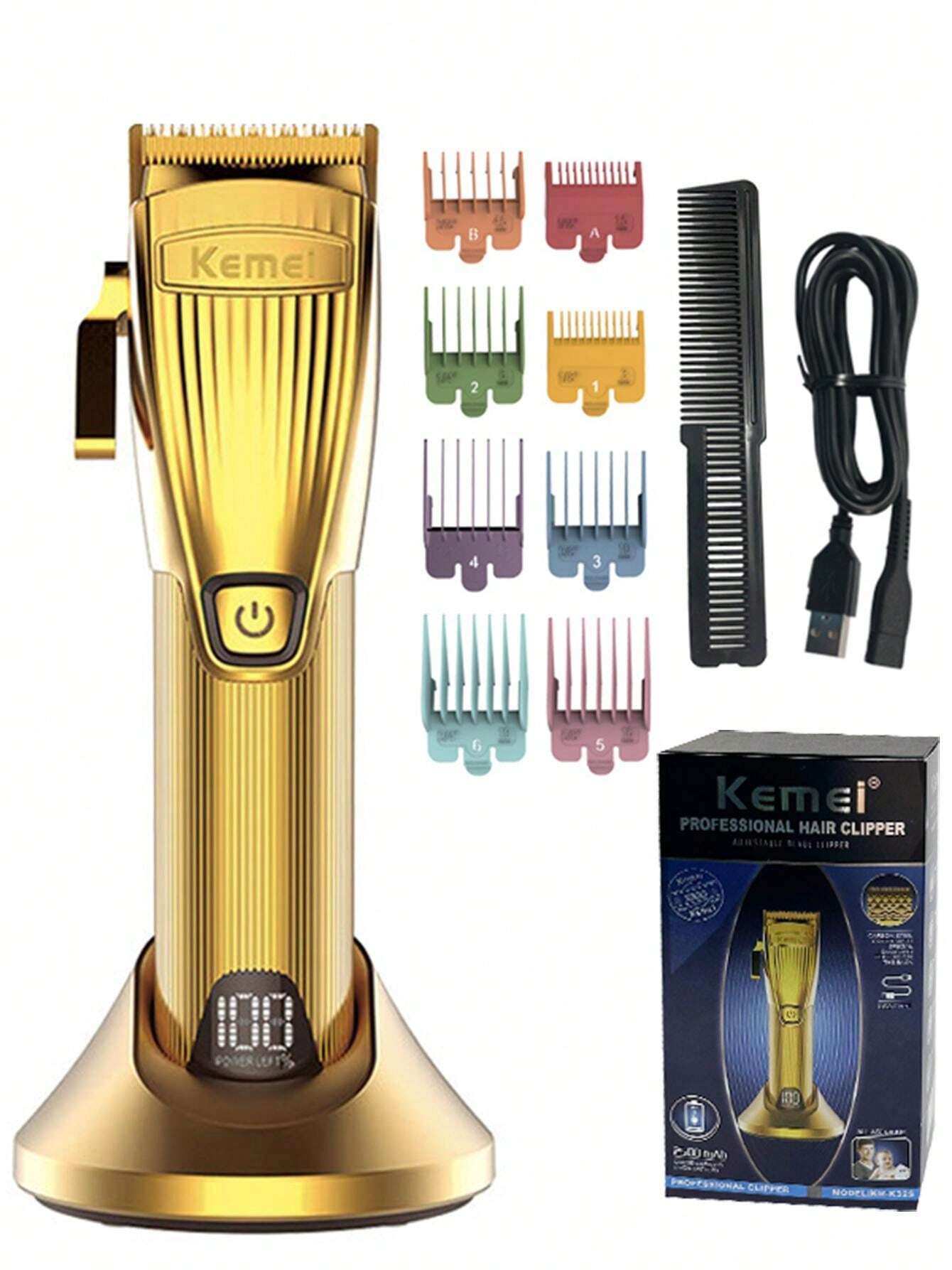 Kemei KM-K32S Professional Adjustable Hair Cuttting Machine With Seat ...