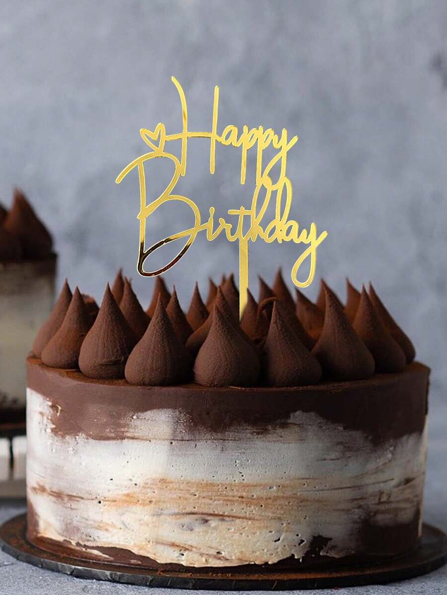 1PC/10pcs Happy Birthday Cake Topper Star Birthday Cake Topper Happy ...