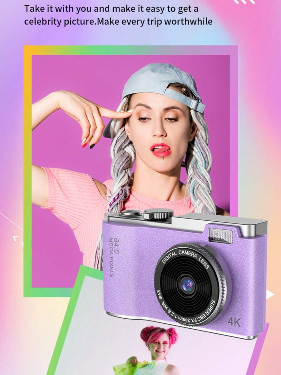 Campus Student HD CCD Camera Retro Style Beginner Portable Travel ...