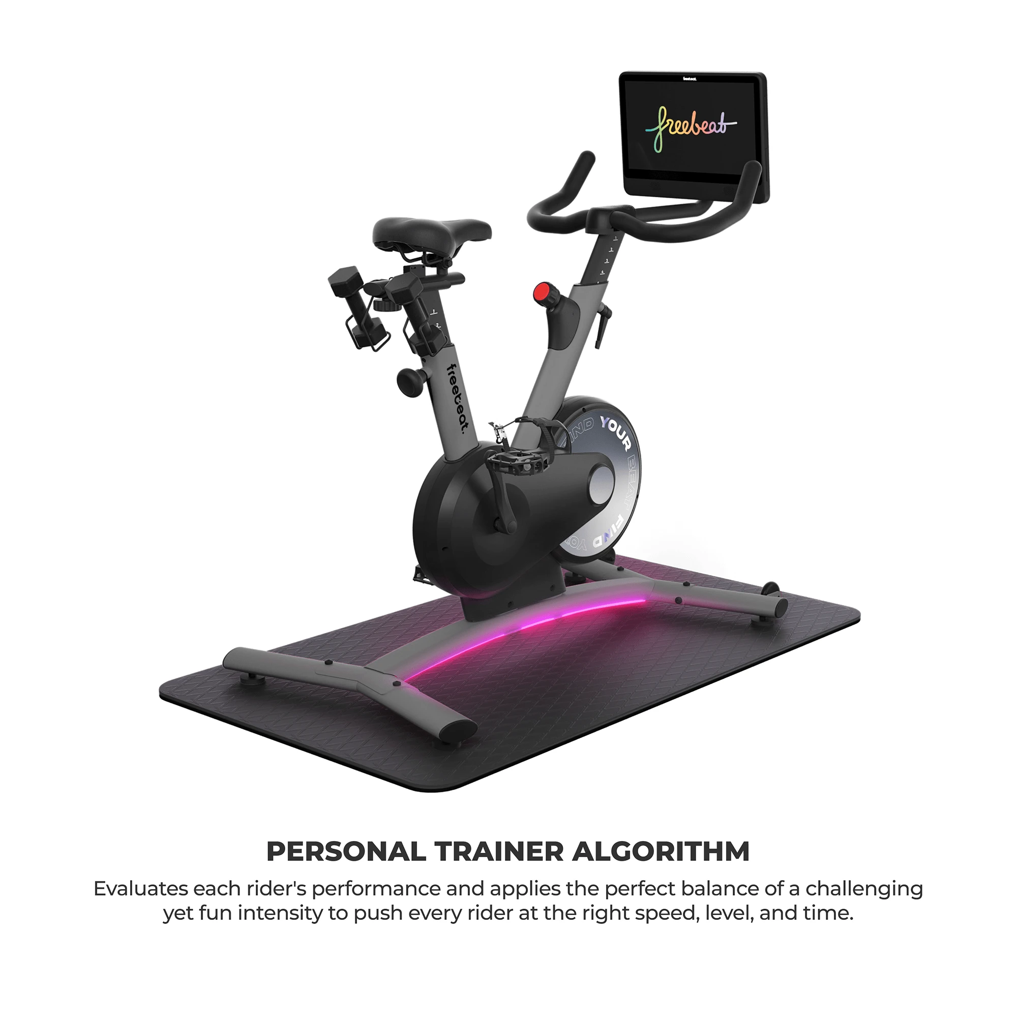 Smart Exercise Bike With 15.6 TouchScreen, Stationary Bike With Auto Resistance, Bluetooth ...