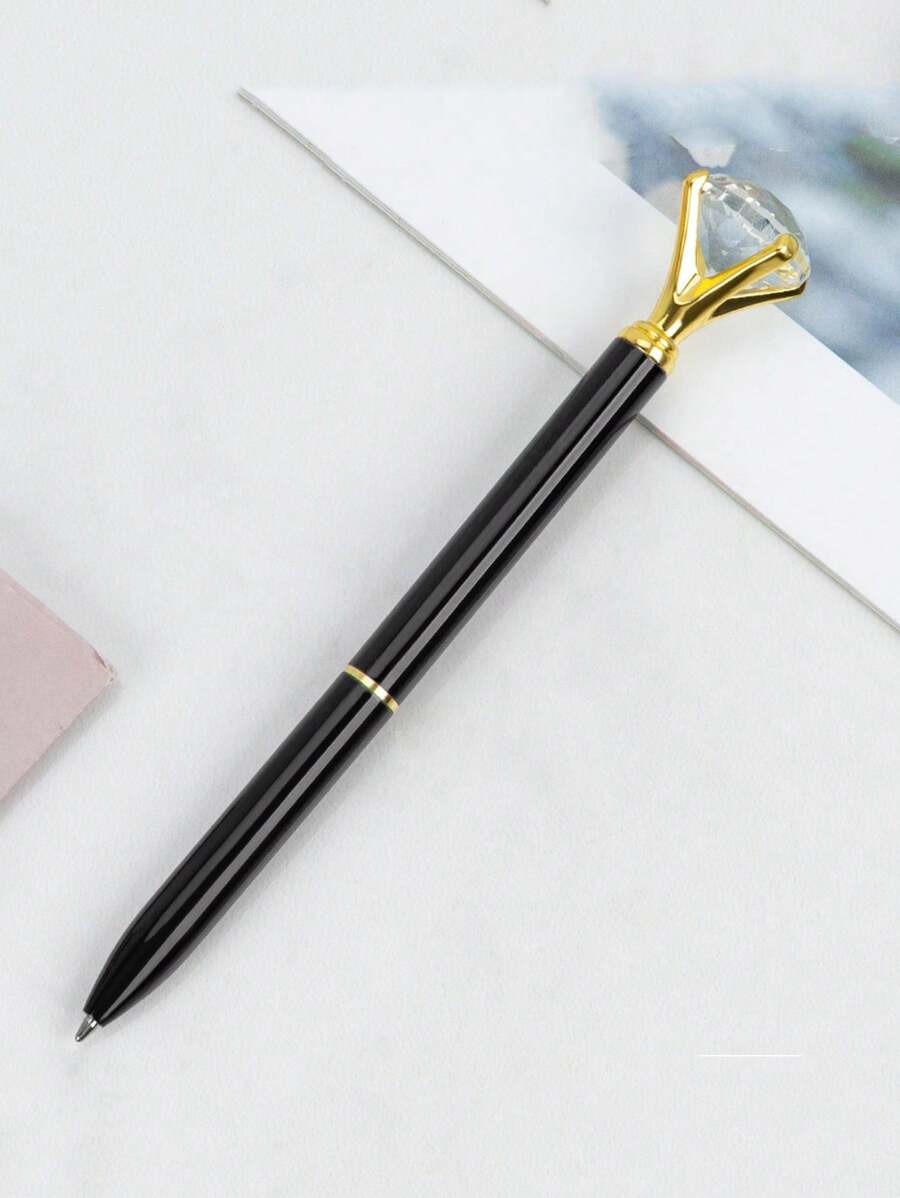 5 Large Diamond Ballpoint Pens Creative Diamond Crystal Head Ballpoint ...