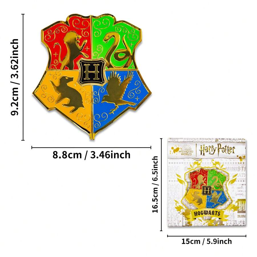 5Pcs/Set Harry Potter Refrigerator Magnetic, Hogwarts Four College ...