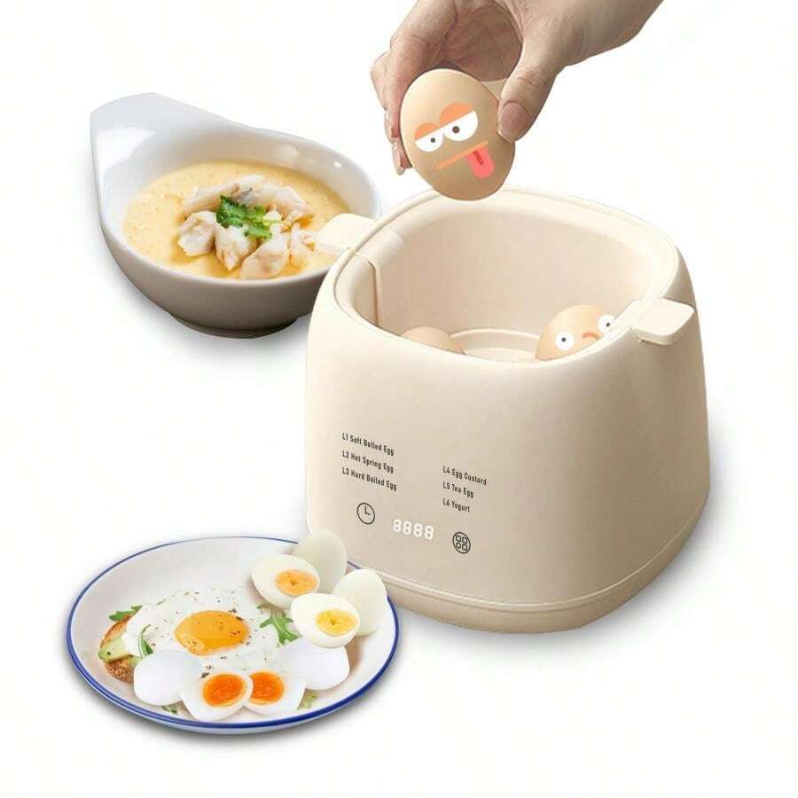 Multi-Function Egg Cooker, Small Breakfast Machine, Soft-Boiled Eggs ...