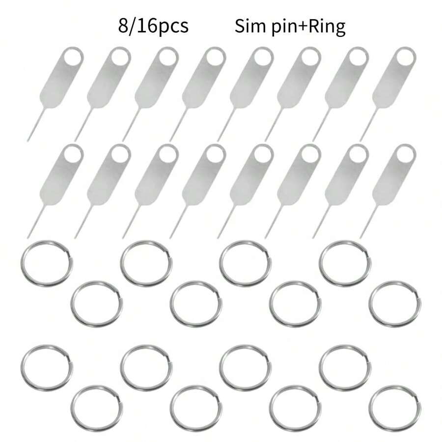 8/16 PCS Sim Card Tray Eject Pin Ejector Removal Tool With 8/16 PCS Key ...