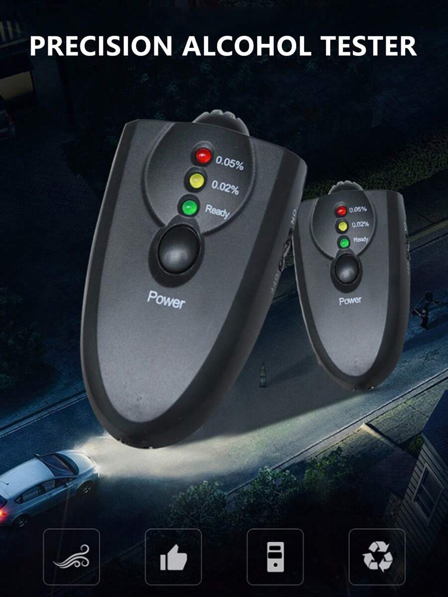 Handheld Alcohol Tester, Accurate Breathalyzer, Digital Non-Contact ...